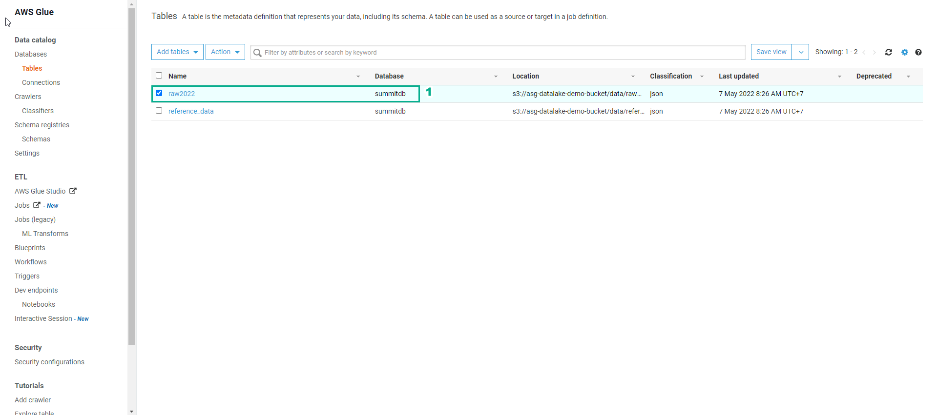 Creating Glue Crawler :: AWS System Manager